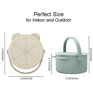 Dilovely Baby Led Weaning Supplies, Snack Cups for Toddlers Green