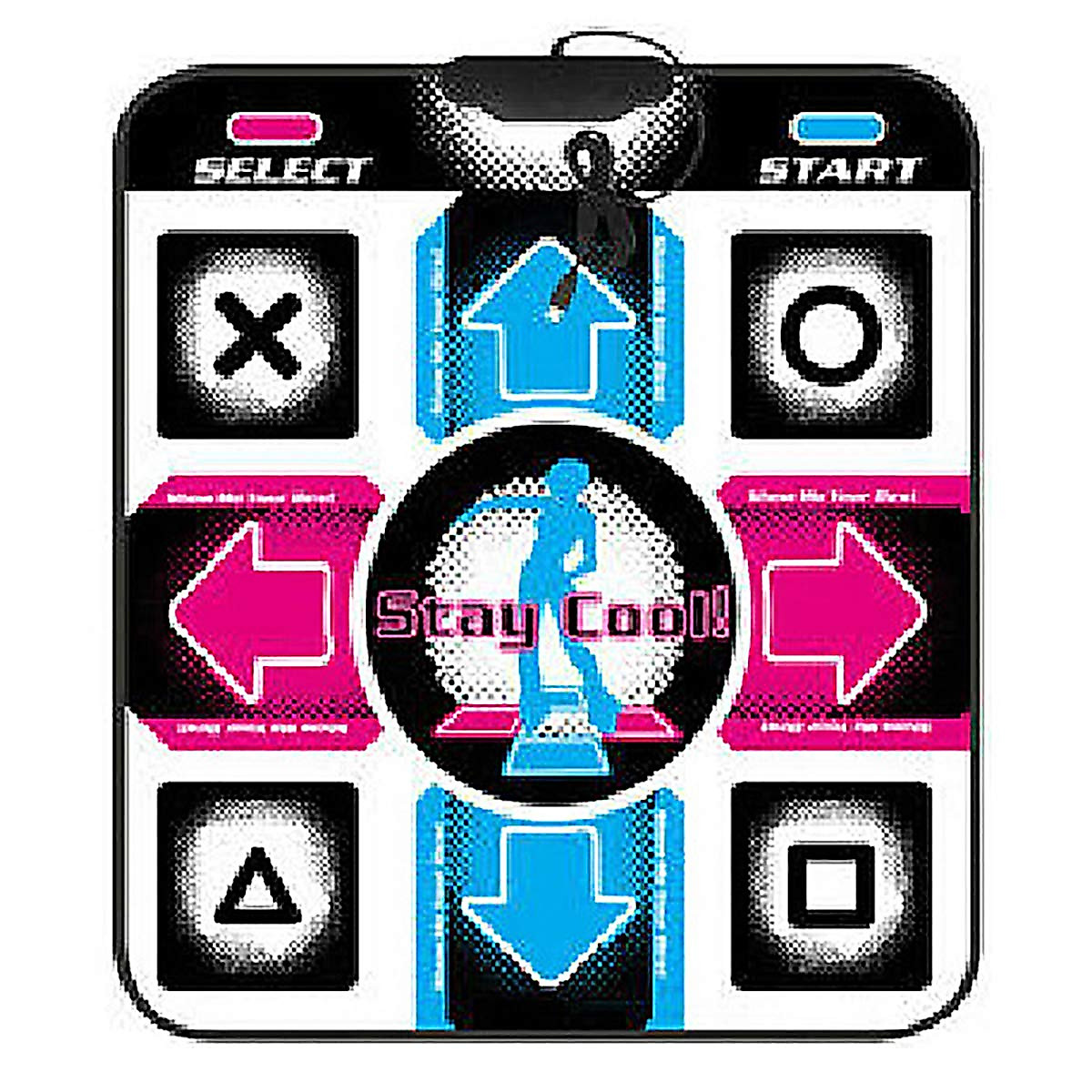 Jinxuny USB Non-Slip Dance Gaming Mat Dancing Step Dance Mat Pad Compatible for PC Laptop