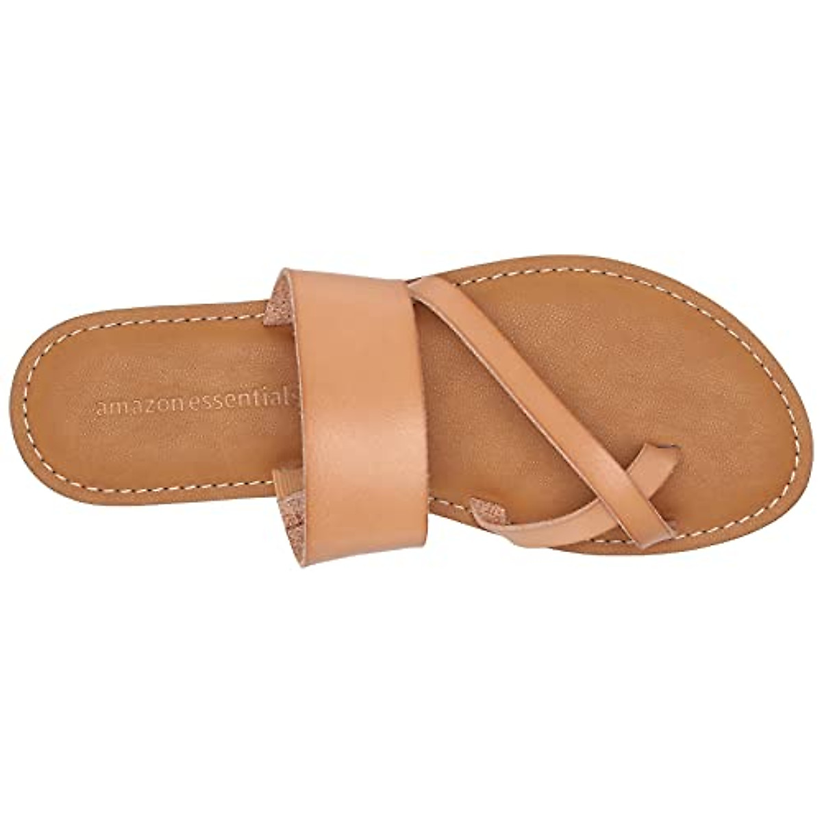 Amazon Essentials Women's One Band Flip Flop Sandal, Natural, 9.5