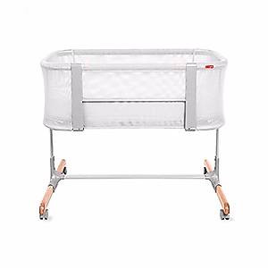 Skip Hop Baby Bassinet, Cozy Up 2-in-1 Bedside Sleeper & Bassinet, Grey