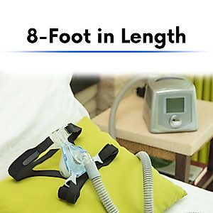 BISTRAS Made in USA - 8 Foot Universal CPAP Tubing - Compatible with All Major CPAP, BiPAP and Most Machines (1 Pack)