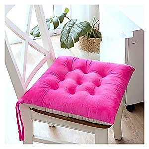 DINGZZ Indoor Outdoor Soft Cushion Thicken Square Seat Pad Home Office Sofa Throw Pillow Textile Mat ( Color : Black , Size : 38*38cm )