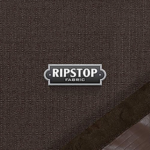 True Guard 100538850 Water Stain/UV Patio Furniture, 600D Rip-Stop Heavy Duty Waterproof Grill, Fade Resistant Outdoor BBQ Cover, 52", Brown