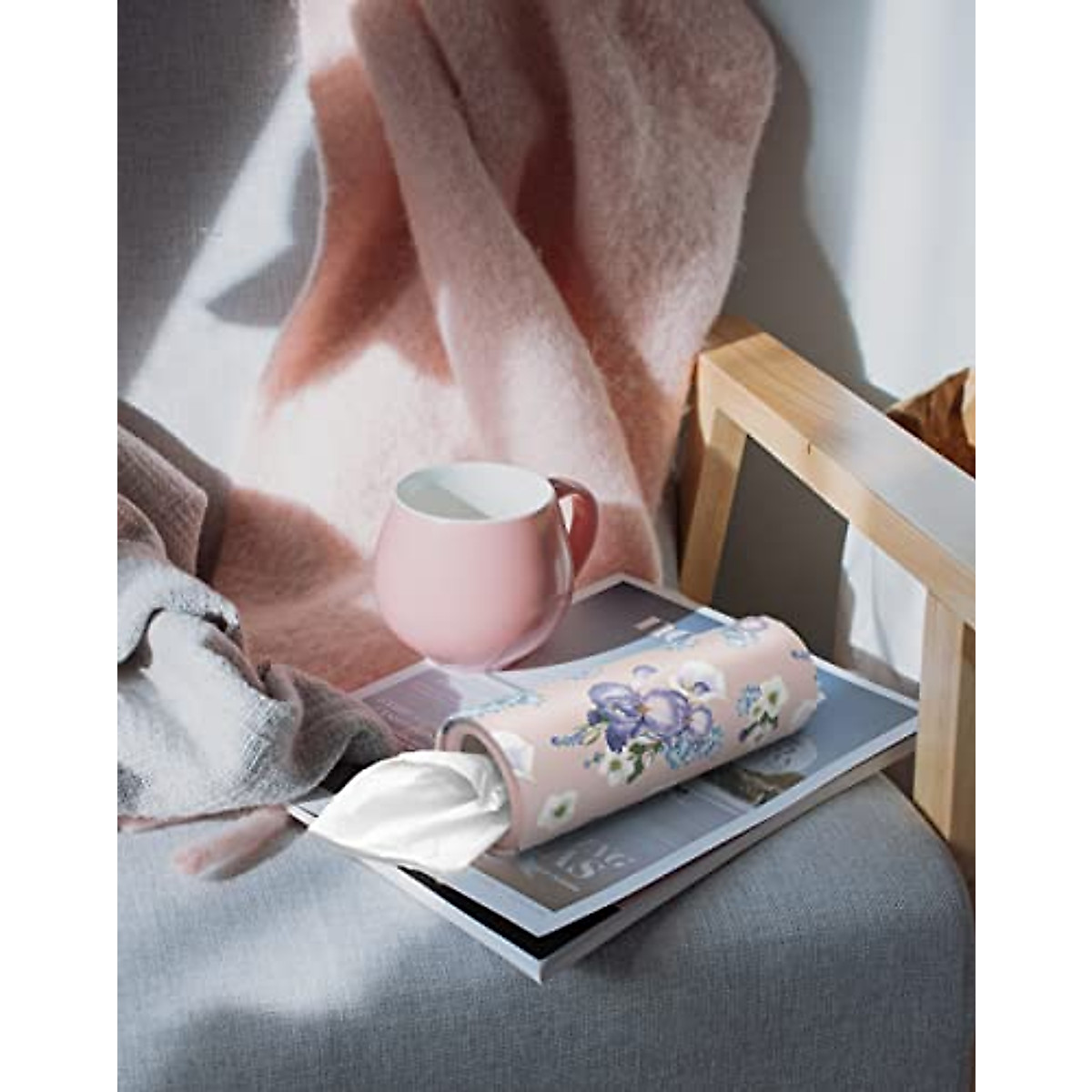 6 Pack Car Tissue Holder, Boxes Tissue for Bathroom Office, Travel Tissues Packs, Facial Tissue Bulk for Car Present