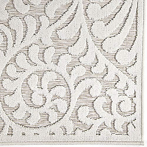 My Texas House by Orian Bluebonnets Area Rug, 3'11" x 5'5", Natural/Driftwood