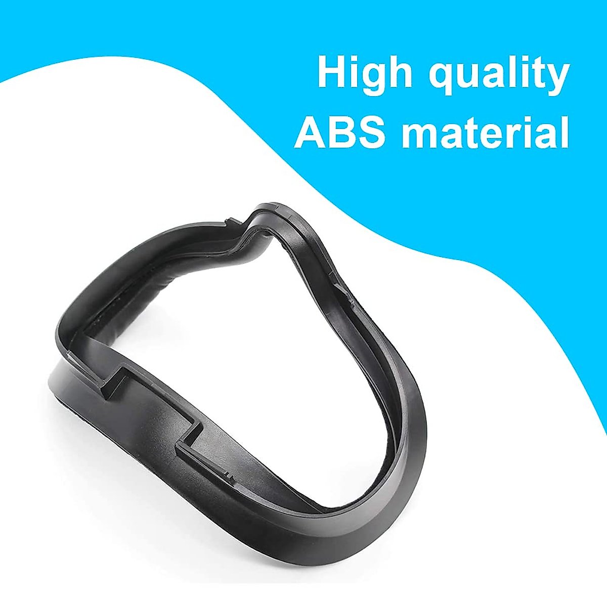 Face Cushion with Protective Lens Cover for Oculus Quest 2, Oculus Replacement Parts Comfortable Sweat-Proof VR Facial Interface Bracket, Face Cushion Foam Pad Replacement Compatible with Oculus 2