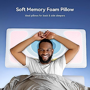 inight Memory Foam Pillows King Size Set of 2, King Size Pillows 2 Pack, King Pillows for Side Sleepers & Back Sleepers, Oeko-tex & CertiPUR-US-King Size (Pack of 2)