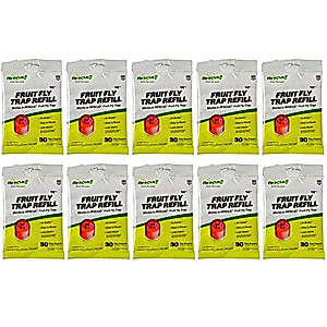 RESCUE! Fruit Fly Trap Bait Refill – 30 Day Supply – 10 Pack