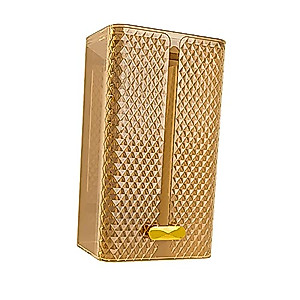 BAWHO Exquisite Tissue Paper Cover, Durable Toilet Paper Dispenser Holder for Table Toilet Paper Dispenser/Light Brown