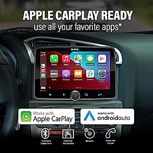 Sound Storm Laboratories DD7CPA-S Car Audio Stereo System - Apple CarPlay, Android Auto, Single Din with 7 Inch Touchscreen, Bluetooth Audio & Calling Head Unit, No CD Player, Radio Receiver