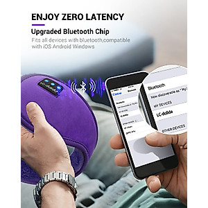 LC-dolida Bluetooth Earmuff Headphones Music Ear Muffs Winter Ear Warmers for Men Ear Muffs for Women Kids Ear Covers,Built-in HD Speakers Wireless Earmuffs for Winter Gifts Skating Skiing