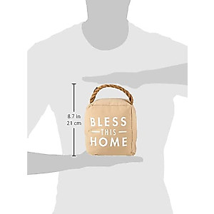 Pavilion Gift Company 72151 Bless This Home Door Stopper, 5 by 6-Inch , Gray