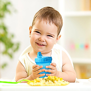 Mifoci 10 oz Sippy Cups for Toddlers Reusable No Spill Cups with Lids Toddler Baby Feeding Supplies, Dishwasher, Microwave Safe, 6 Colors(12)