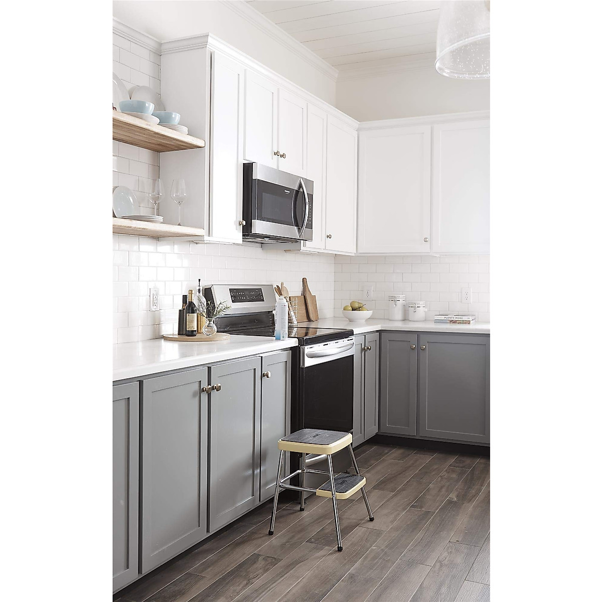 COSCO 11330CBY1E Stylaire Retro Two (Yellow, one Pack) Step Stool,