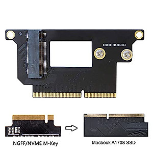 NFHK M.2 NGFF M-Key NVME SSD Convert Card fit for Mac Pro 2016 2017 13" A1708