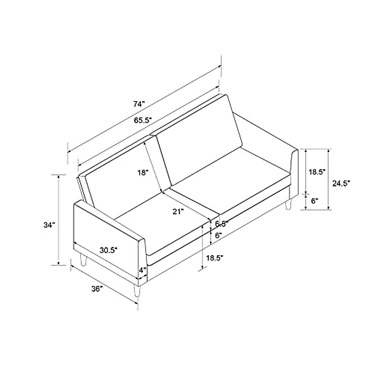 Mr. Kate Winston Sofa with Pocket Coils, Green Velvet