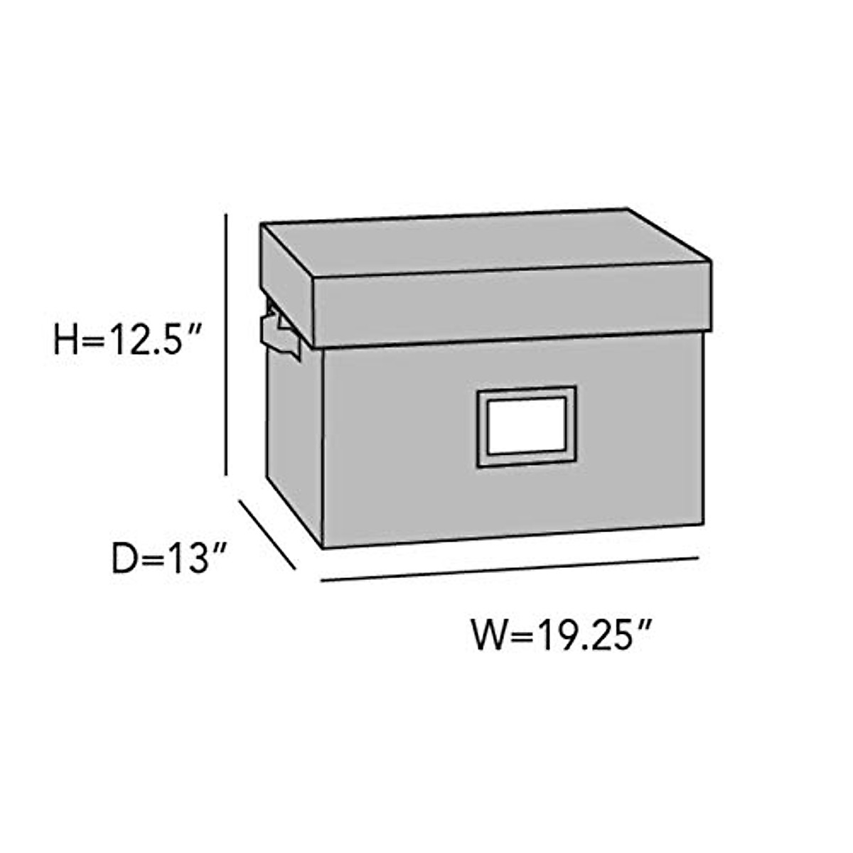 Covermates Keepsakes Treasurekeeper Storage Box - Carrying Handles, Sturdy Interior Walls - Holiday Storage-Blue Snowflake