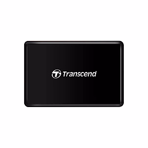 Transcend USB 3.0 Super Speed Multi-Card Reader for SD/SDHC/SDXC/MS/CF Cards (TS-RDF8K),Black