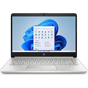 HP Laptop 14-cf2701ds 14-inch HD Notebook, Intel Celeron N4120 4GB DDR4 RAM 64GB eMMC, Computer PC w/ Wi-Fi, Bluetooth, USB-C and HDMI Port, Windows 11 Home, Natural Silver (Renewed)