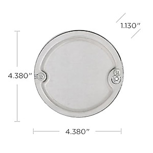 Hubbell-Raco 295 1/2-Inch Deep 1/2-Inch Bottom Knockouts 4-Inch Round Ceiling Fan Support Pan, metal