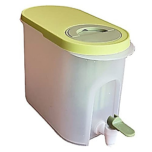 Refrigerator Cold Water Kettle, Double Filtration Refrigerator Cold Water Kettle Silicone Sealing with Kitchen Faucet (Green)
