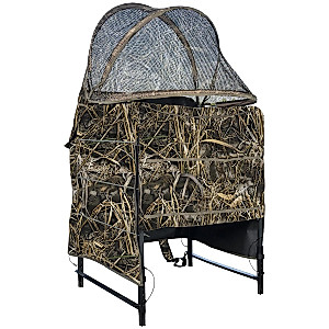 Drake Waterfowl Ghillie Shallow Water Chair Blind Mossy Oak Shadow Grass Habitat