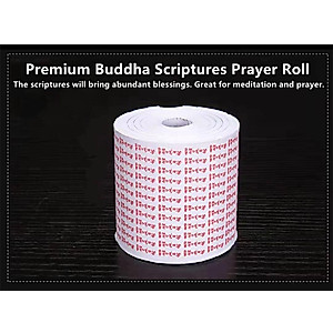 Copper Large Hand Held Prayer Wheel with Tibetan Buddhist Six-Character Truth Premium Buddha Scriptures, Wooden Handle Prayer Wheel for Praying, Blessing, Meditation, Healing, Relaxing, Yoga