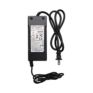 29.4V 4A AC/DC Power Adapter Charger 24V 4A for 24V 7S Lithium Li-ion Battery, 5.5x2.1mm DC Plug with 5.5 * 2.5mm Tip