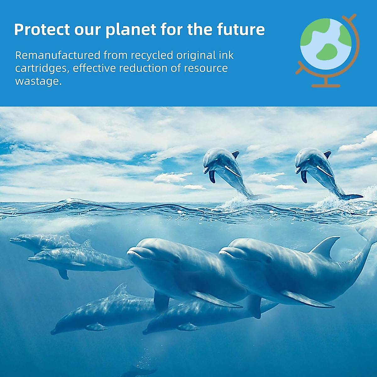 Relcolor 64XL Remanufactured Ink Cartridge Replacement for HP 64 XL 64XL Black Color Combo Compatible with Envy 7855 7155 7858 7800 6255 6252 7164 7955e 7900e Tango X Printer (Black, Tricolor, 2 Pack)