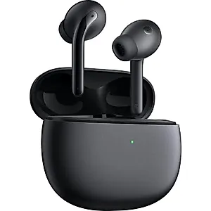 Xiaomi Buds 3, Up to 40dB ANC, 3 ANC Modes, Dual Transparency Modes, Dual-Magnetic Dynamic Driver, Hi-Fi Sound Quality, 32 Hours Battery Life, IP55 Dust and Water Resistance, Wireless Charging, Black