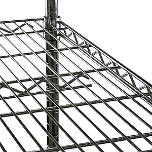 Shelving Inc. 12" d x 18" w x 64" h Chrome Wire Shelving with 4 Tier Shelves, Weight Capacity 800lbs Per Shelf