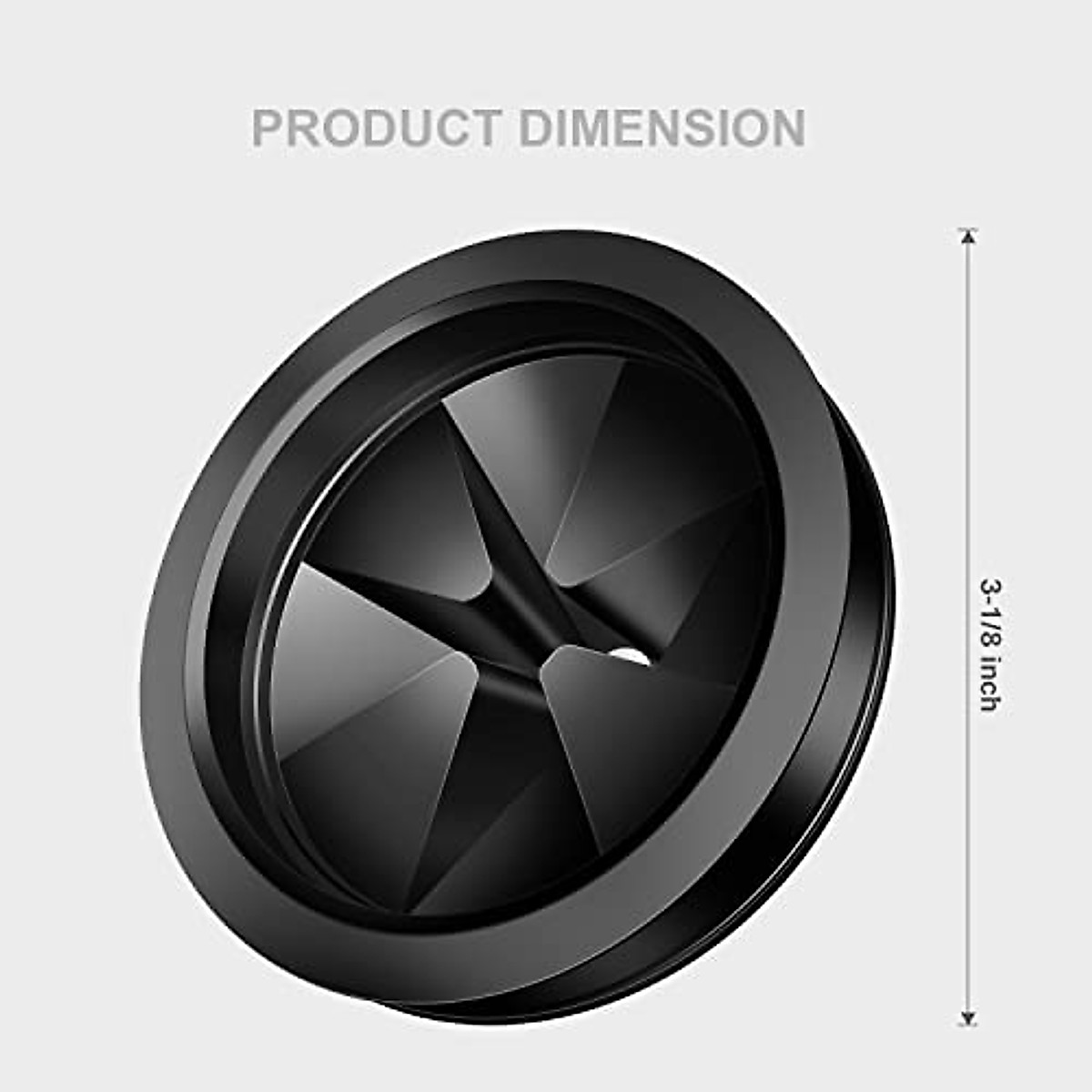 Garbage Disposal Splash Guard Collar Sink Baffle Cover Kitchen Disposal Replacement Waste Food Disposal Accessories Part for Whirlaway, Waste King, Sinkmaster and GE Models (3 1/8 Inch in Diameter)