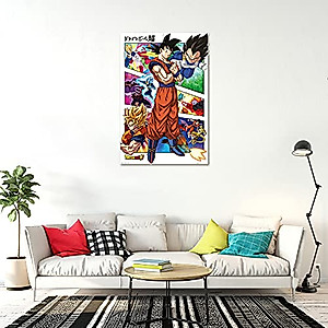 Dragonball Super - Manga TV Show Poster (Goku Panels) (Size: 24" x 36")