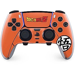 Skinit Gaming Decal Skin Compatible with PS5 DualSense Edge Pro Controller - Officially Licensed Dragon Ball Z Goku Iconic Kanji Symbol Design
