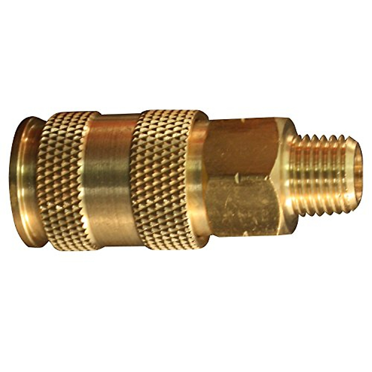 Milton Industries S-765 HI-Flo V-Style -FeetA,M,V-Feet 1/4-Inch MNPT Brass Body, Single