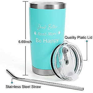 Karsspor Book Lovers Gifts Box, 7 PCS Customized Gifts for Book Lovers Include Tote Bag, Insulated Tumbler, Book Holder, Bookmark, Great Gifts for Readers, Book Lovers and Librarians