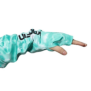 KOOFIN GEAR Women's Performance Fishing Hoodie Long Sleeve UPF50 Tops Half-Zip Thumb Hole Workout Sunshirt Drawcords;Pink;Large