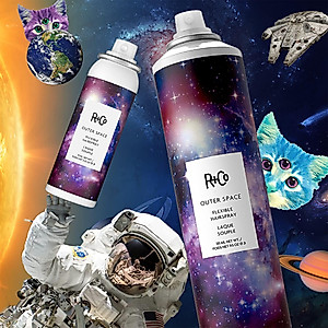 R+Co Outer Space Flexible Hairspray | Every Day Use + Lightweight + Sticky-Free | Vegan + Cruelty-Free | 9.5 Oz