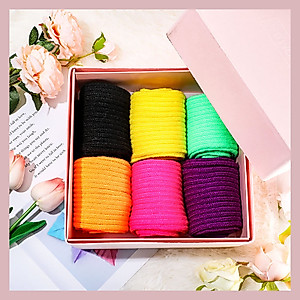 Syhood 80s Women Knit Leg Warmers Ribbed Leg Warmers for Party Accessories (Rose Red, Fluorescent Green, 2)