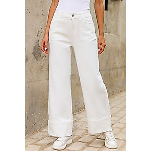 Astylish White Jeans for Women High Waisted Boyfriend Mom Stretchy Denim Pants Size 6