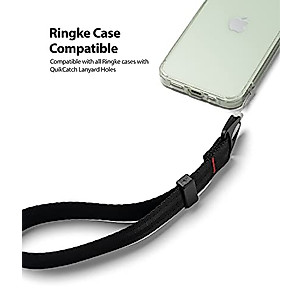 Ringke Hand Strap [Phone Wrist Strap] Designed for Camera Strap and Phone Strap, Adjustable Sturdy Universal Lanyard Compatible with Camera and Phone Case - Black