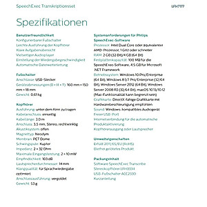 Philips USB SpeechExec Transcription Set 7177