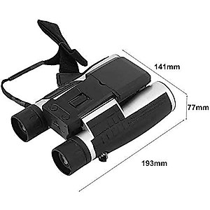 MMAXZ 1080p Digital Camera 2.0" LCD 12x32 Hd Black Binoculars Telescope Folding with Built-in Digital Camera New Full Hd