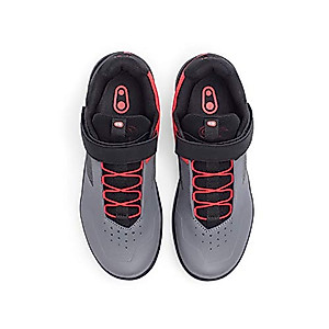 Crank Brothers Stamp Speedlace Cycling Shoe Grey/Red, 11.0