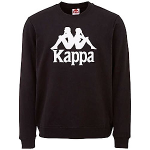 Kappa Sertum RN Sweatshirt 703797-19-4006, Mens, Caviar, XL Black