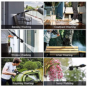 [New Upgraded Version] mrliance Pressure Washer 2x40V Batteries Cordless Power Washer M5233 Power Washer Cleaner, Portable Pressure Washer with Accessories 2 Batteries and Charger Included