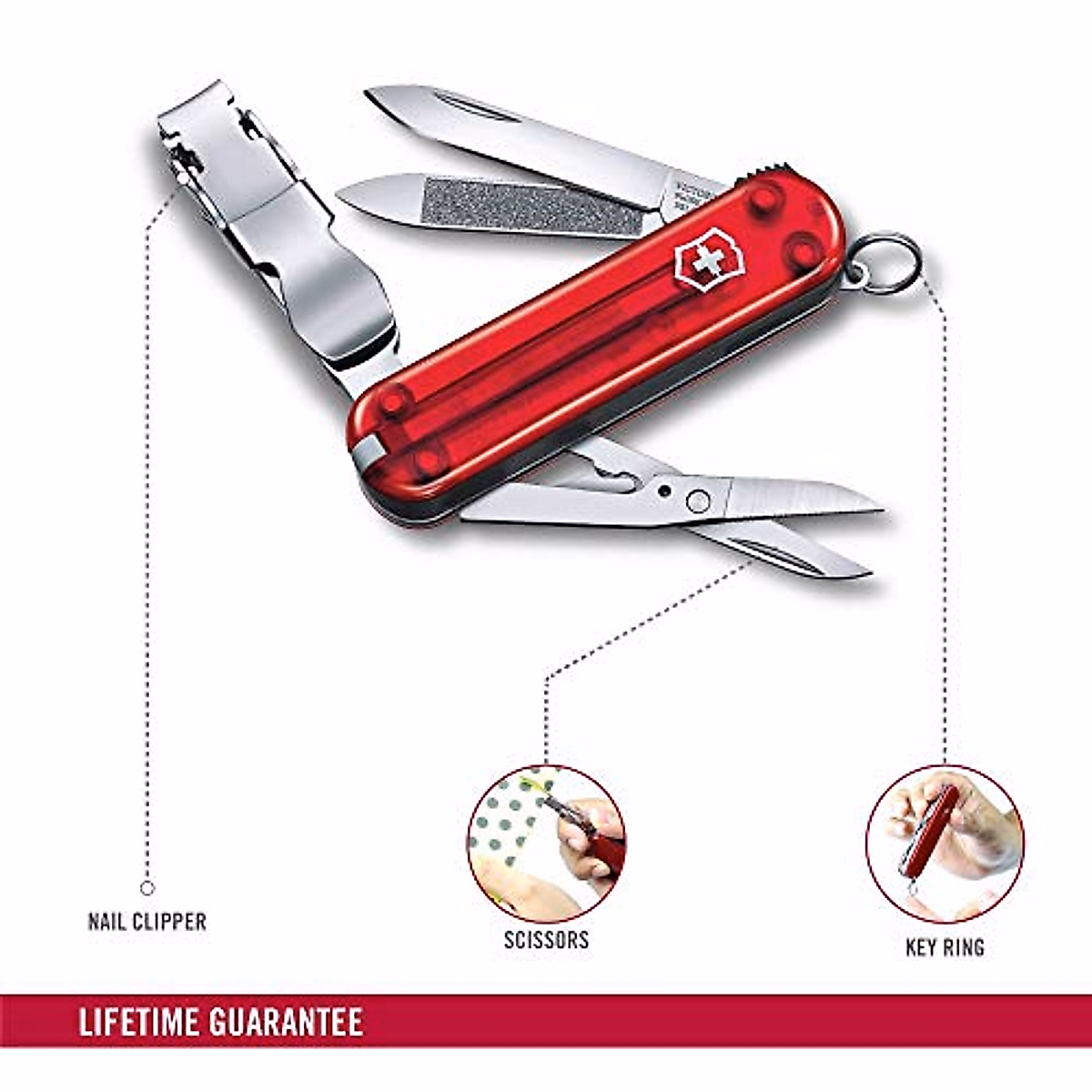 Victorinox 580 T 0.6463.T 0.6463.T Knife, Nail Clipper, Genuine Japanese Product