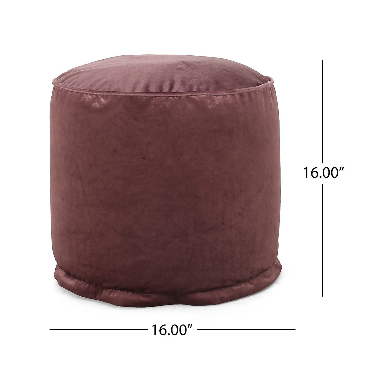 Christopher Knight Home Gwinnett Pouf, Blush Pink