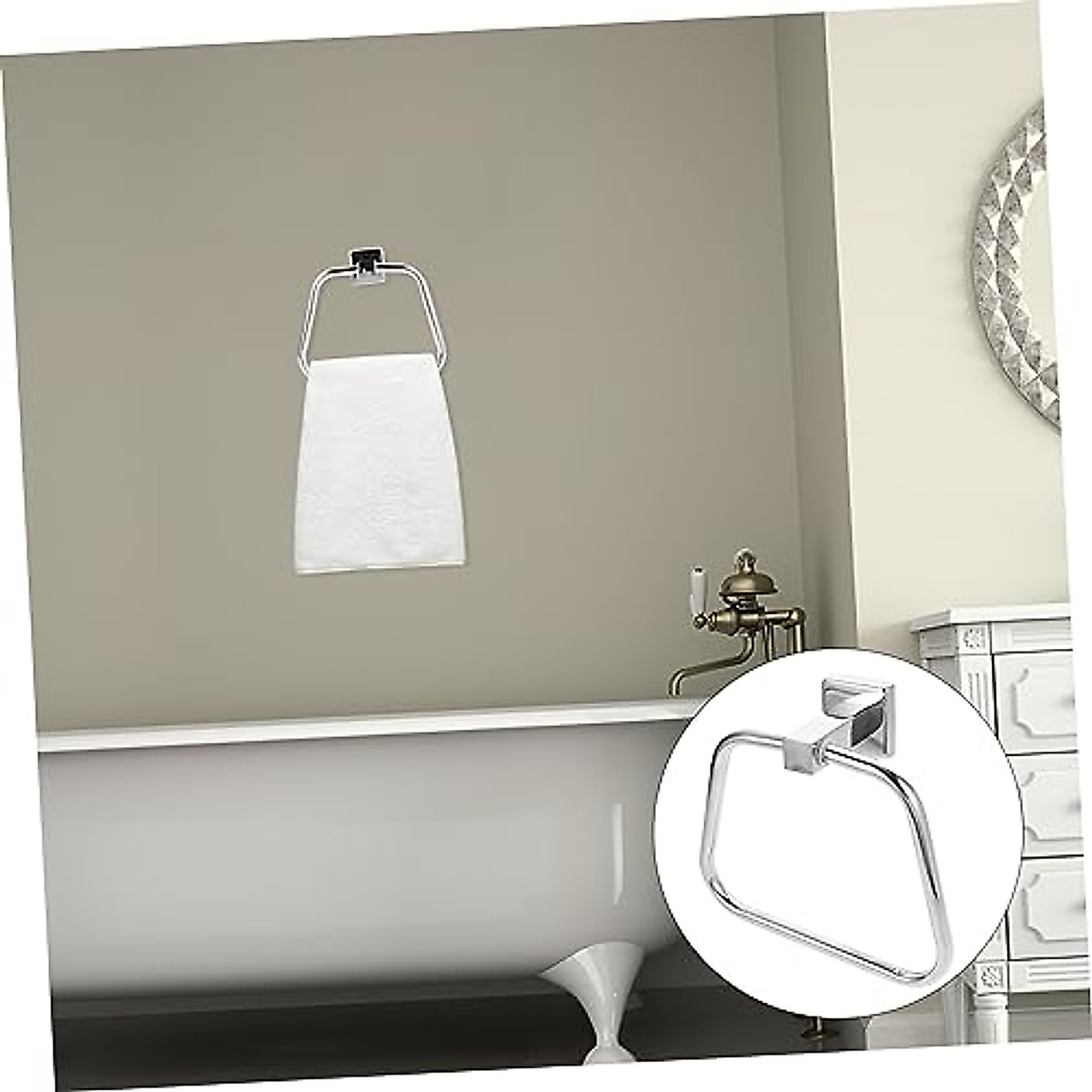 Towel Rack Towel Rack Bathroom Hand Towel Holder Hand Towel Holder for Bathroom Towel Organizer Towel Rod Kitchen Towel Holder Paint Hanger Lanyard Towel Ring Stainless Steel