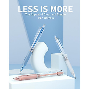 Four Candies Mechanical Pencil Set with Case, 6PCS Aesthetic Mechanical Pencils 0.5 & 0.7mm with 360PCS HB Lead Refills, 3PCS Erasers, 9PCS Eraser Refills for writing, drawing and sketching